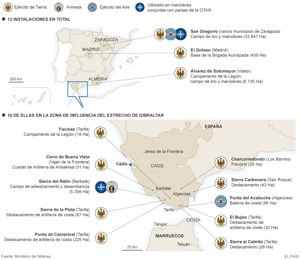 Últimas zonas militares declaradas “de interés para la defensa nacional ...