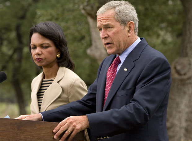 George Bush, junto a Condoleezza Rice | Internacional | EL PAÍS